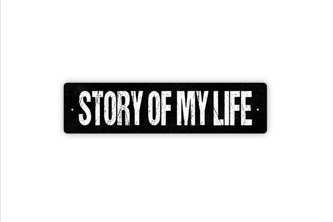 Story of My Life Sign – Funny Wall Decor – Rustic Farmhouse Living Room ...