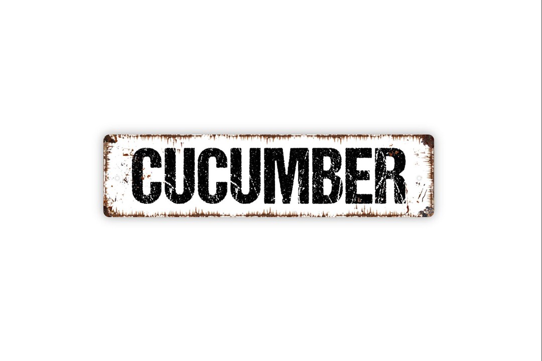 Cucumber Sign - Vegetables Garden Marker Produce Farmers Market Rustic ...