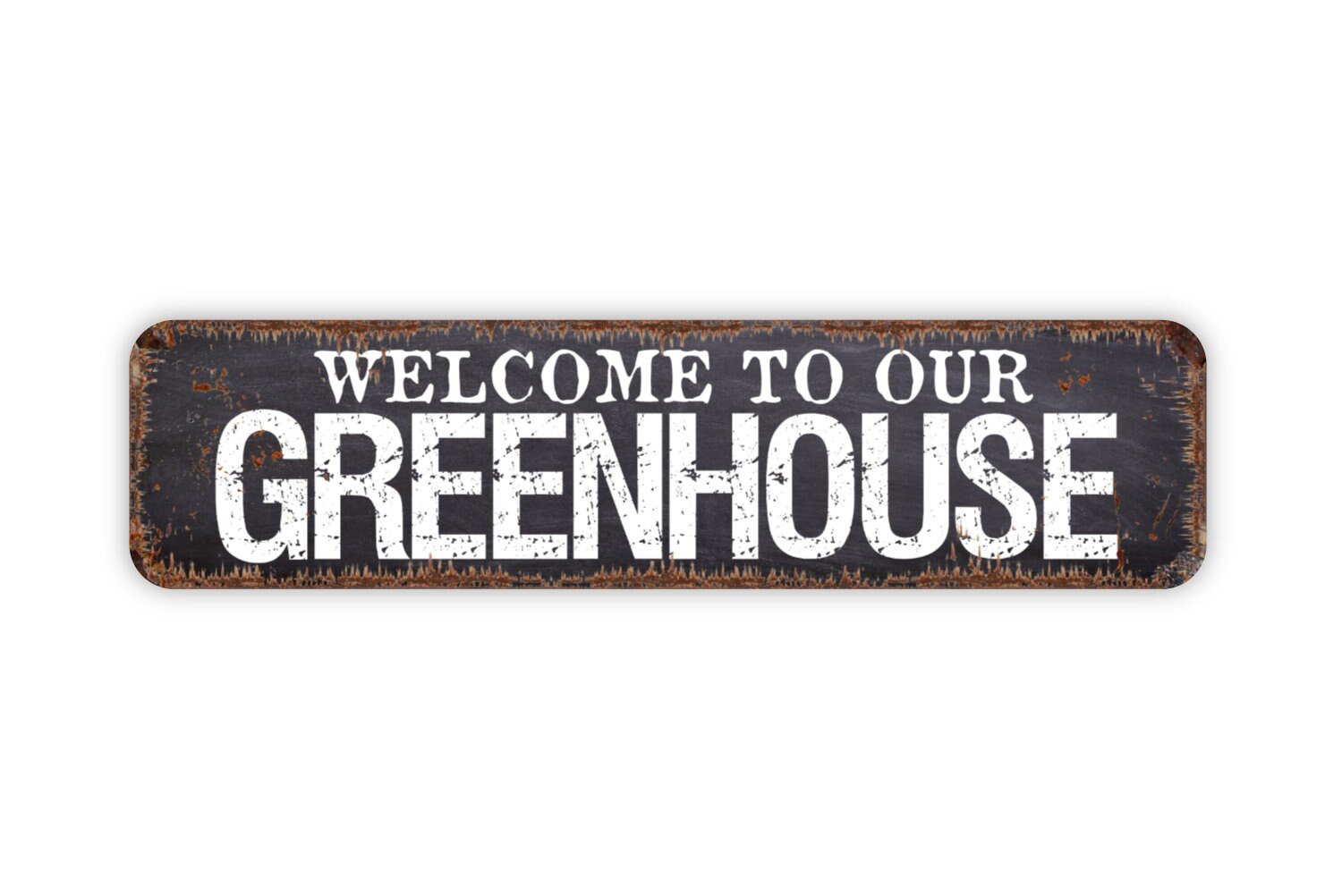 Welcome To Our Greenhouse Sign Garden Rustic Custom Metal | Etsy