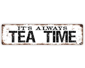 Tea Time Sign - Etsy