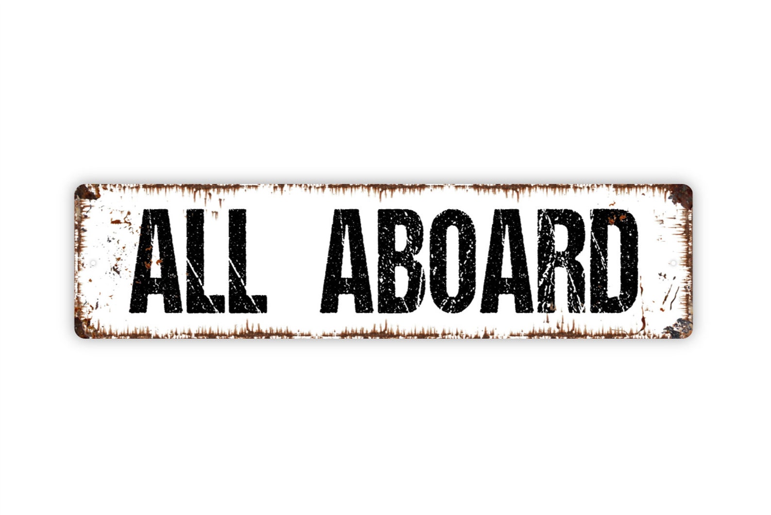 All Aboard Sign Train Station Locomotive Air Plane Pilot - Etsy