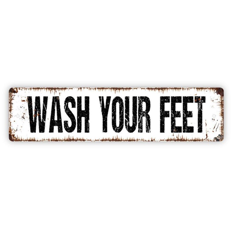 Wipe Your Feet Sign - Etsy