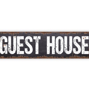 Guest House Sign Bed and Breakfast Bedroom Rustic Custom - Etsy