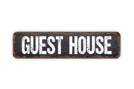 Guest House Sign Bed and Breakfast Bedroom Rustic Custom - Etsy