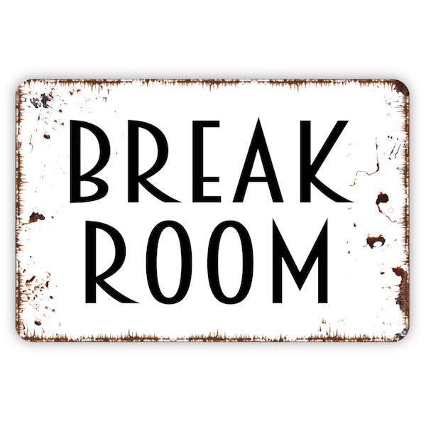 Bathroom Break Room Signs - Etsy