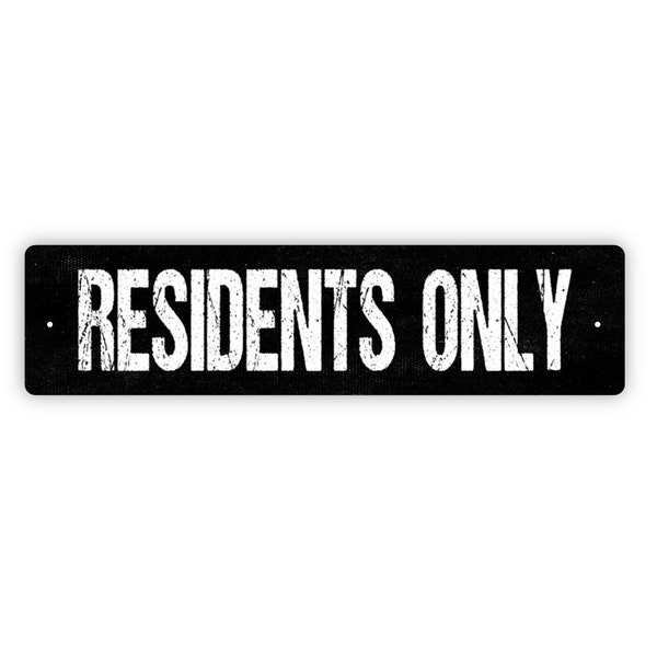 Residents and Their Guests Sign - Etsy
