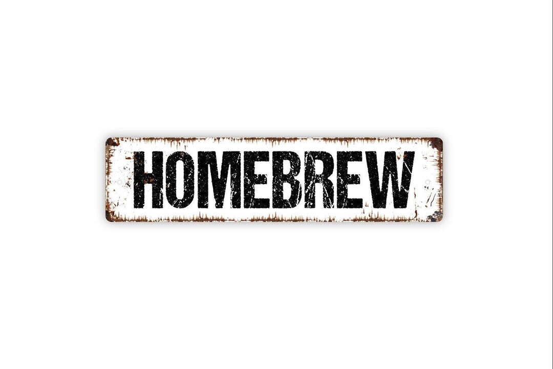 Homebrew Sign | Rustic Bar Wall Decor | Craft Beer Brewing Kitchen or ...