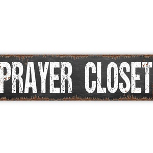 Prayer Closet Sign War Room Spiritual Warrior Metal Sign - Etsy