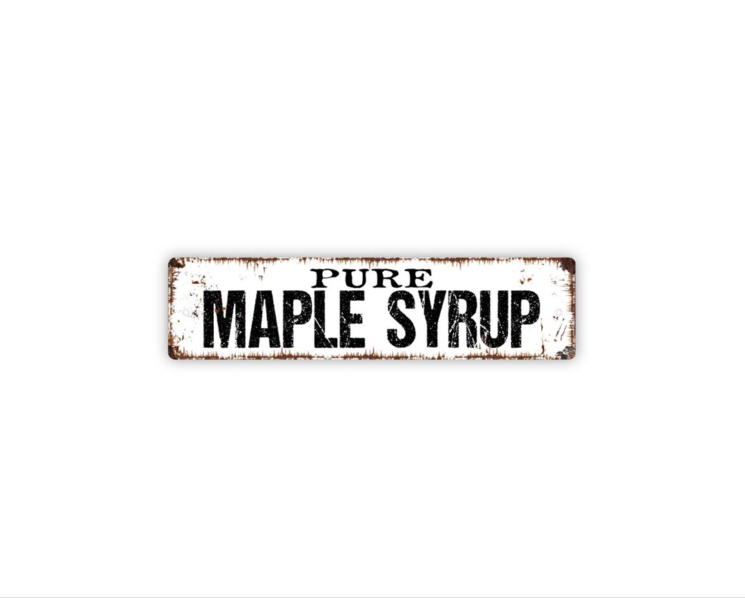 Pure Maple Syrup Sign | Farmhouse Kitchen Wall Decor | Rustic Country ...