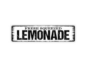 Fresh Squeezed Lemonade Sign Personalized Lemonade Stand - Etsy