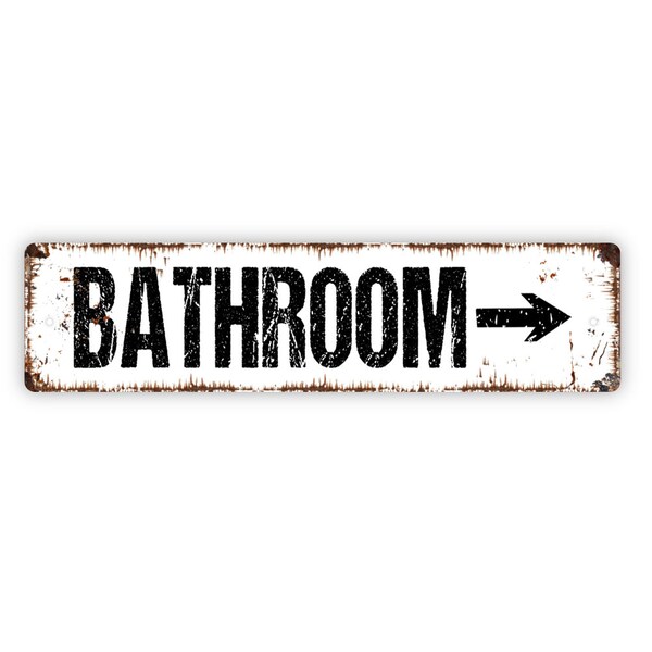 Rustic Bathroom Signs - Etsy