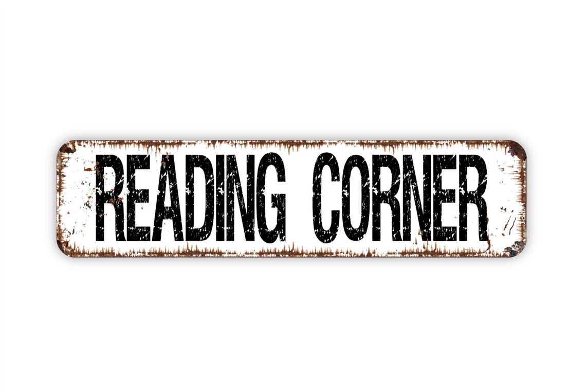 Reading Corner Sign Library Metal Sign Reading Room Sign | Etsy