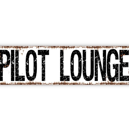 Custom Metal Hangar Sign Personalized Aviation Decor | Etsy