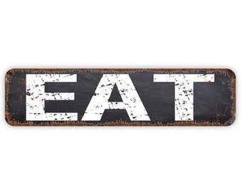 Eat Metal Sign | Etsy