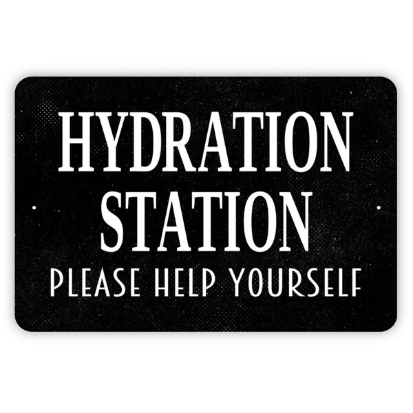 Hydration Station Sign - Etsy