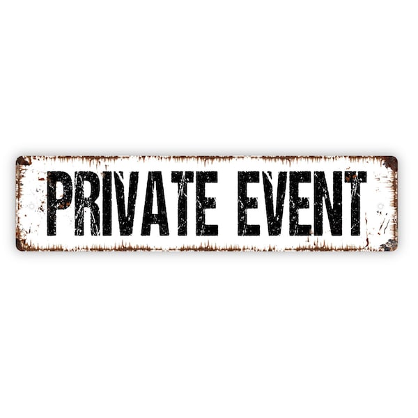 Private Event Sign - Etsy