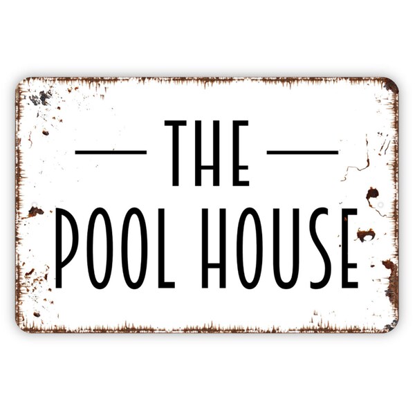 Pool House Sign - Etsy