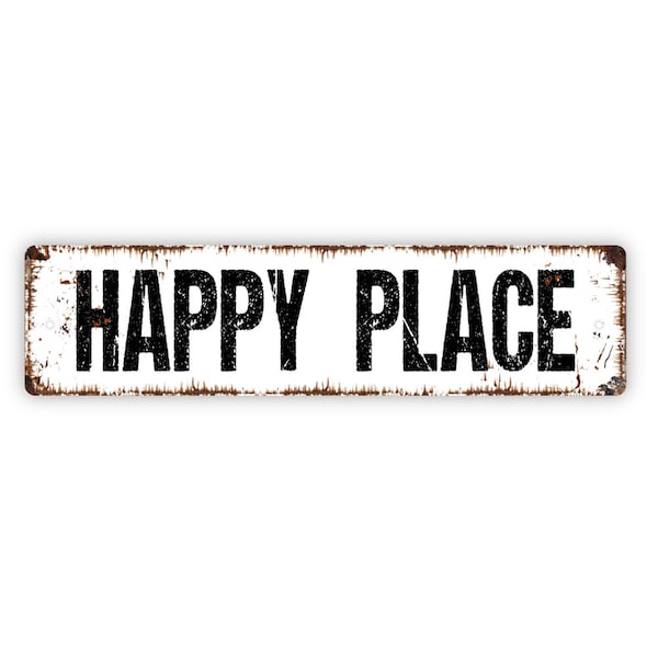 Happy Place Sign - Etsy
