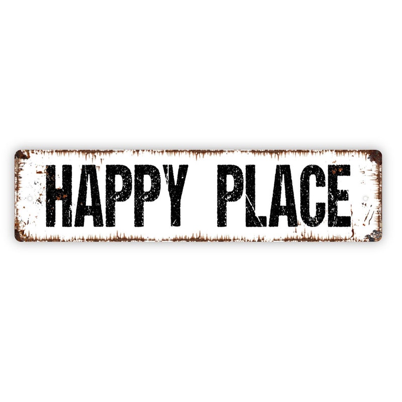 Happy Place Signs - Etsy