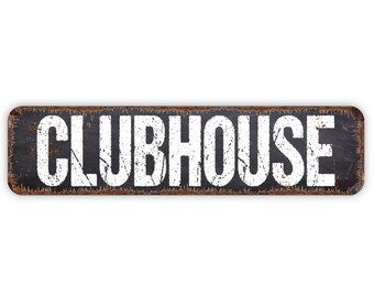 Clubhouse Sign | Etsy