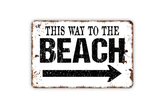 Wall Décor Home & Living This Way to the Beach Sign etna.com.pe