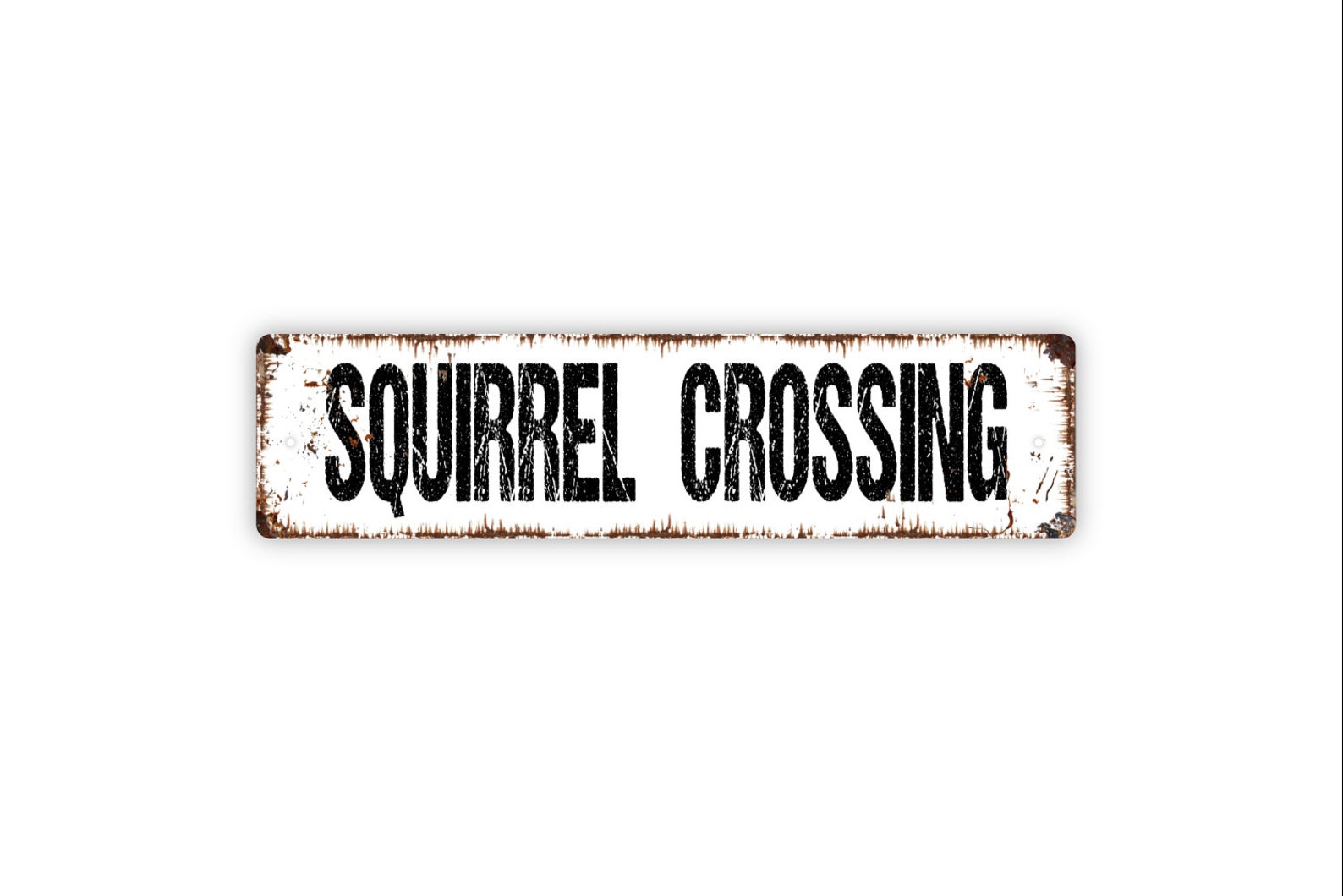 Squirrel Crossing Sign, Funny Farm Ranch Metal Sign, Farmhouse Style ...