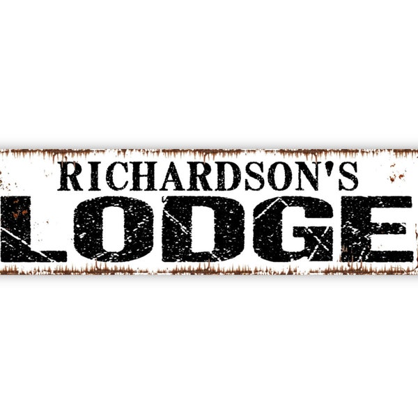 Custom Outdoor Lodge Sign - Etsy