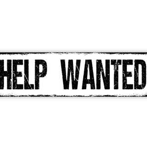 Help Wanted Sign - Now Hiring Apply Within Rustic Street Metal Sign or ...