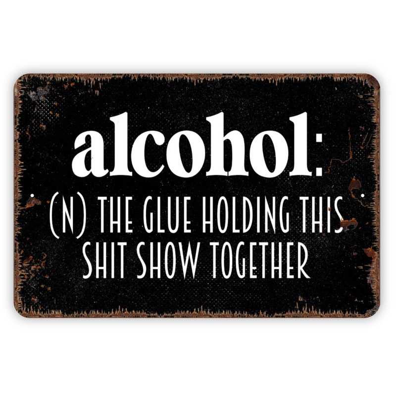 Funny Alcohol Sign - Etsy