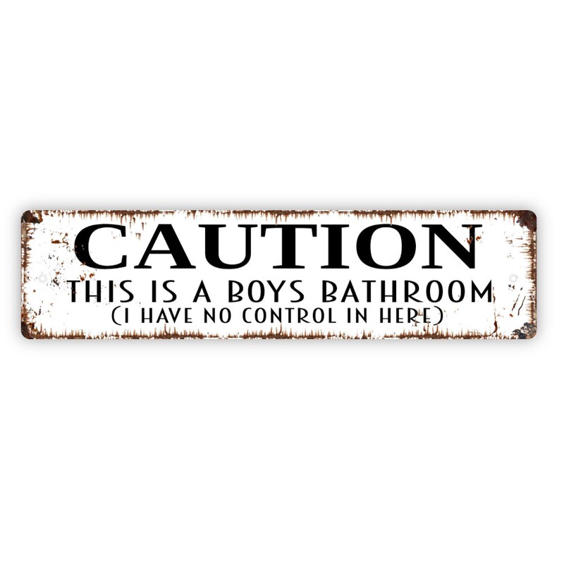 Boys Bathroom Sign - Etsy