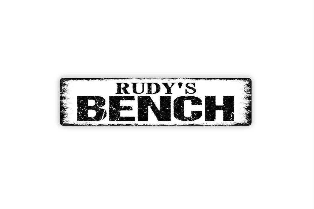 Personalized Bench Sign | Custom Name Wall Decor | Metal Sign for ...