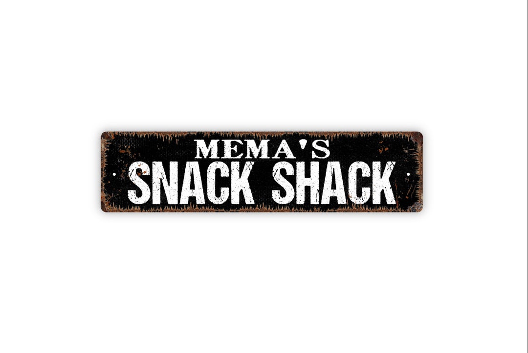 Personalized Snack Shack Sign - Kitchen Pantry Concessions Rustic ...