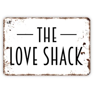 The Love Shack Sign - Cabin Shack Metal Indoor or Outdoor Wall Art - Etsy