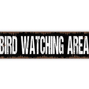 Bird Watching Area Sign - Apiary Garden Wildlife Viewing Rustic Street ...