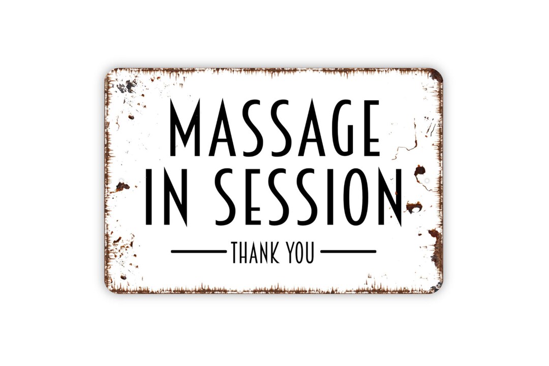 Massage in Session Thank You Sign, Metal Sign, Custom Farmhouse Kitchen ...
