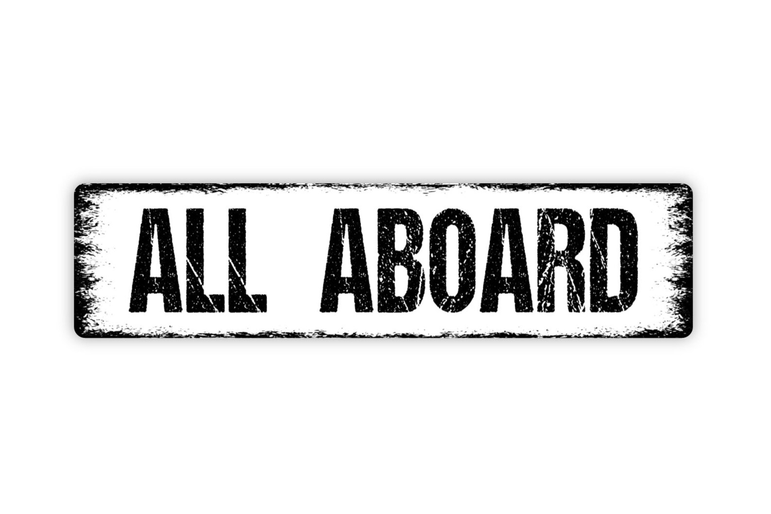 All Aboard Sign Train Station Locomotive Air Plane Pilot - Etsy