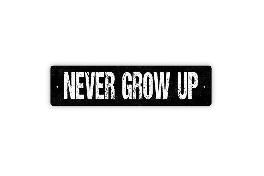 Never Grow up Sign – Inspirational Wall Decor – Rustic Farmhouse ...