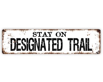 Stay on Trail Sign - Etsy