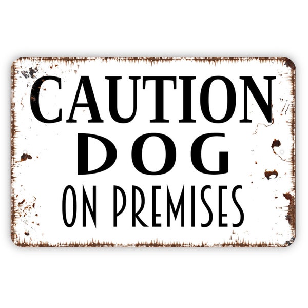 Dog on Premises Sign - Etsy
