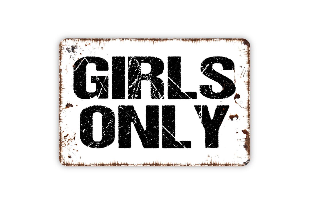 Girls Only Sign, Clubhouse Metal Sign, Farmhouse Contemporary Modern ...