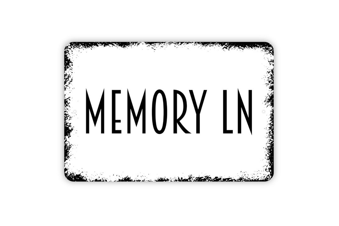 Memory Lane Sign - Family Photo Metal Wall Art - Etsy