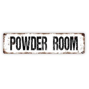 Powder Room Sign - Etsy