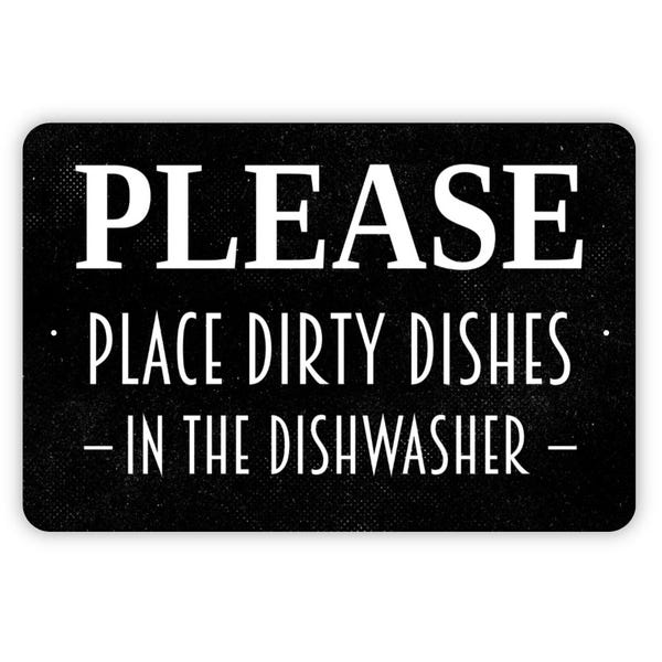 Wash Dishes Sign - Etsy