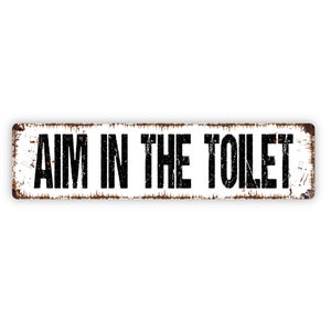 Your Aim Toilet Sign - Etsy