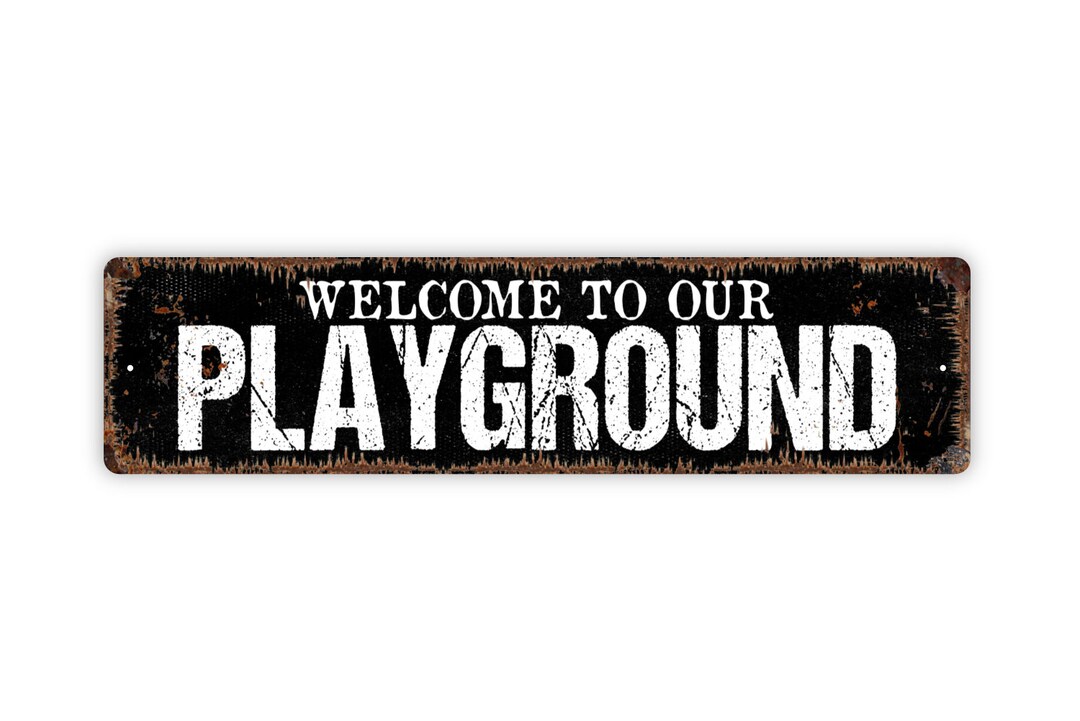 Welcome to Our Playground Sign Clubhouse Backyard Kids - Etsy