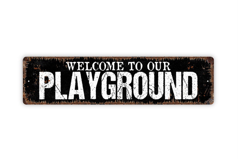 Welcome to Our Playground Sign Clubhouse Backyard Kids - Etsy