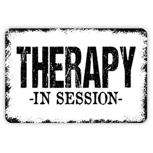Therapy in Session Sign - Custom Print Modern Farmhouse Metal Art - Etsy