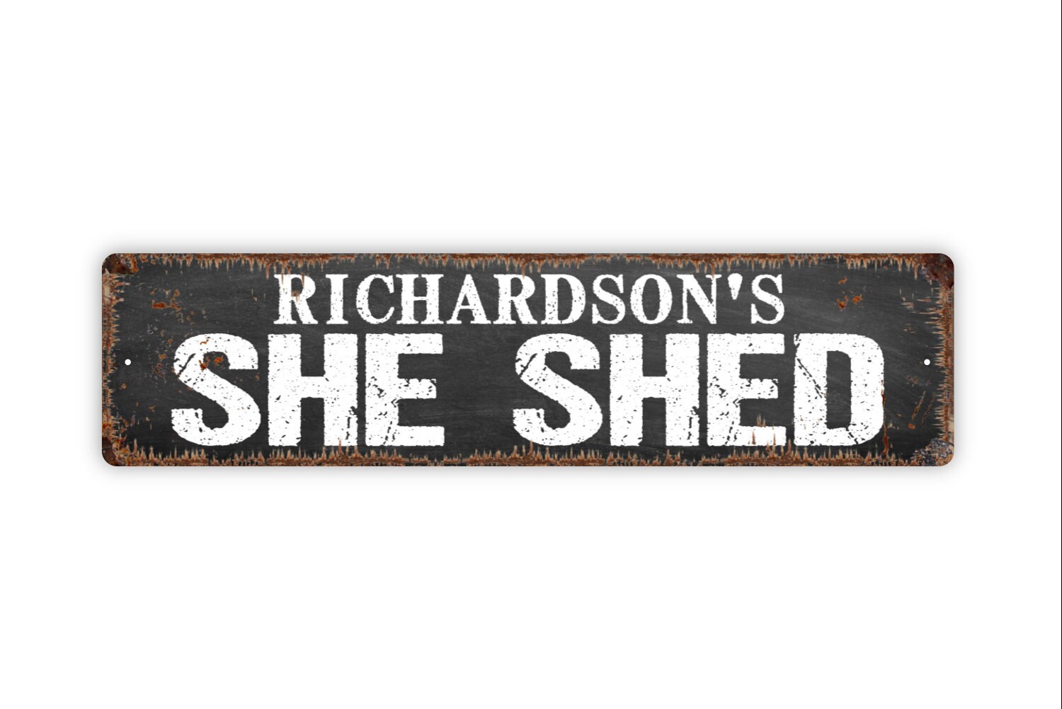Personalized She Shed Sign Custom Metal Sign Rustic Street - Etsy