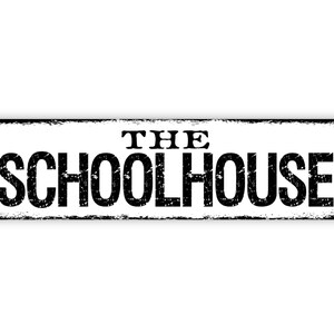 The Schoolhouse Sign - Homeschool Academy Student Rustic Metal Street ...