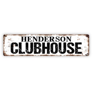 Personalized Clubhouse Sign - Kids Treehouse Fort Man Cave She Shed ...